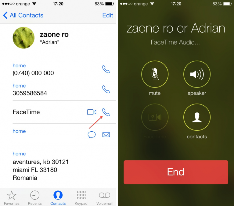 iOS 7 FaceTime Audio – Apple ne permite sa efectuam apeluri VoIP prin ...