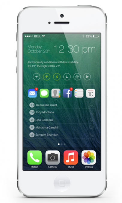 iOS 8 apare intr-un prim concept | iDevice.ro