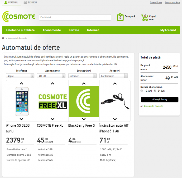 Cosmote Romania lanseaza noul cosmote.ro! | iDevice.ro