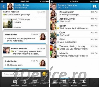 BBM pentru iOS va aduce un sistem mai simplu de inregistrare si multe ...