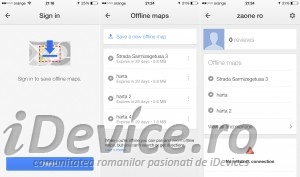 Iata cum poti salva harti offline cu Google Maps pentru iPhone si iPad ...