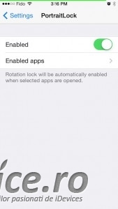 Portrait Lock permite blocarea orientarii ecranului pentru aplicatii ...