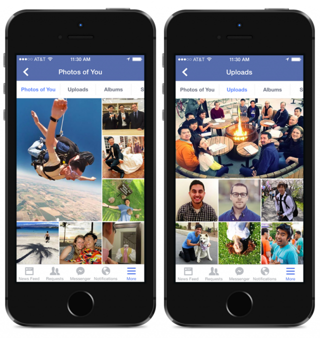 Facebook lanseaza o noua interfata pentru vizualizarea pozelor | iDevice.ro