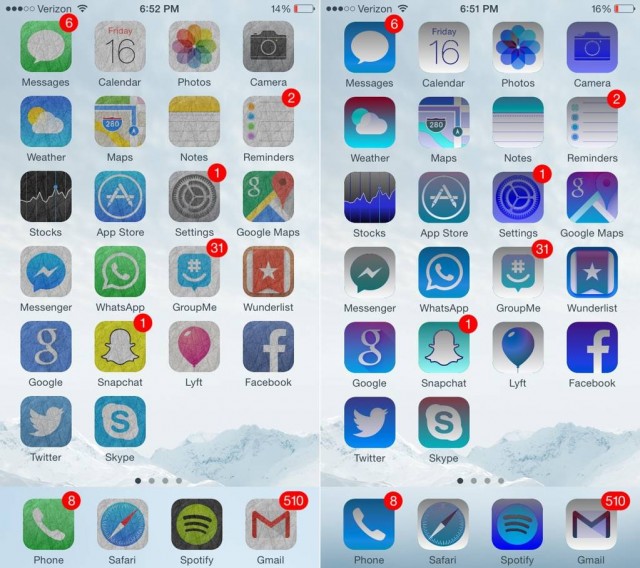 Bigify+ (iOS 8 & 7.1) permite personalizarea iconitelor in iOS 8 ...