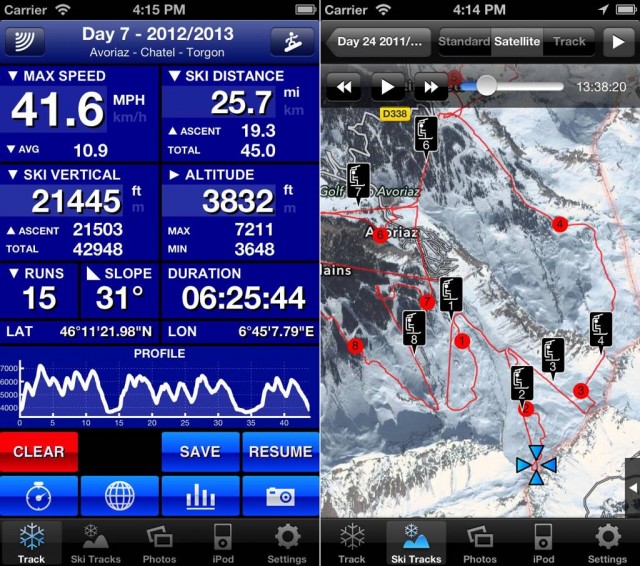 SKI TRACKS - GPS TRACK RECORDER te ajuta sa-ti monitorizezi sesiunile ...
