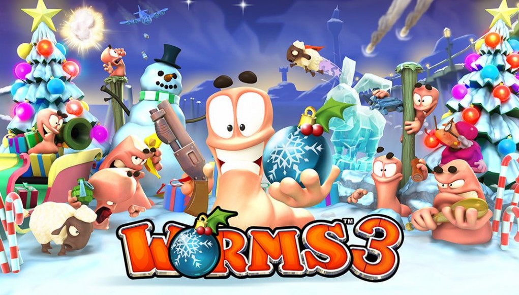 Worms3 poate fi cumparat la REDUCERE din App Store Romania | iDevice.ro