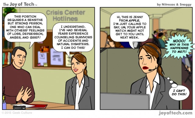 Apple Watch si datele de livrare (comic) | iDevice.ro