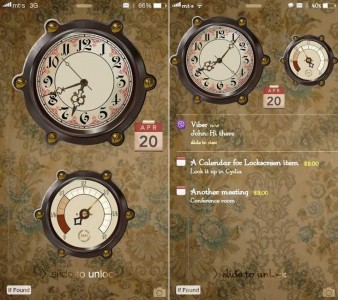 LockClock Antique aduce o interfata clasica pentru LockScreen | iDevice.ro