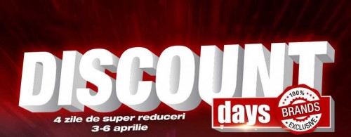 Reduceri de pana la 70% pentru mii de produse in Discount Days | iDevice.ro