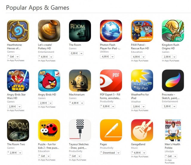 Popular Apps & Games – cele mai populare jocuri si aplicatii ale App ...