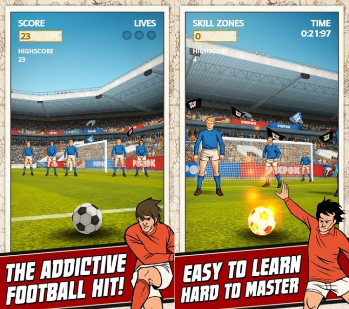 Flick Kick Football este aplicatia gratuita a saptamanii pentru iPhone ...