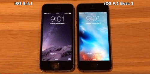 iOS 8.4.1 vs iOS 9.2 beta 2 – comparatia performantelor | iDevice.ro
