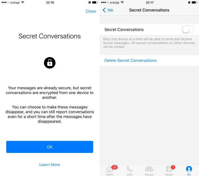 Facebook Messenger iti permite sa faci conversatii secrete | iDevice.ro
