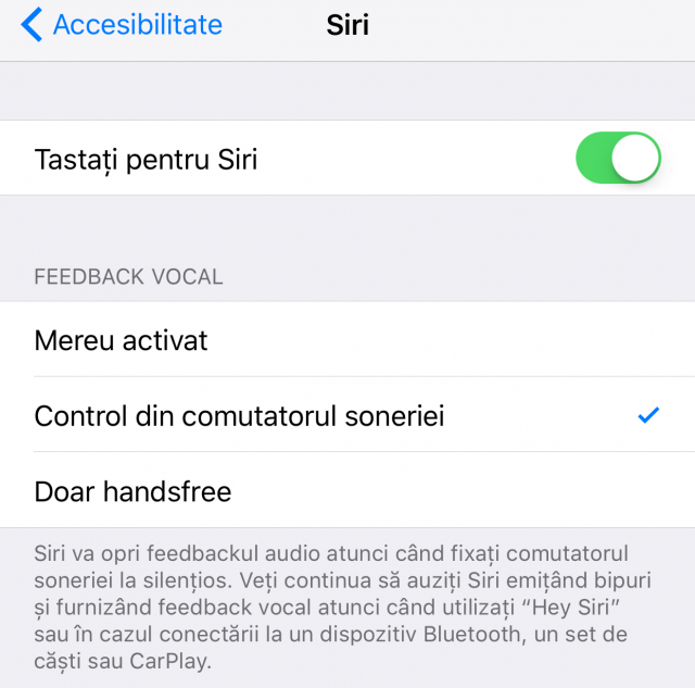 iOS 11 dezactiveaza sunetele pentru Siri | iDevice.ro