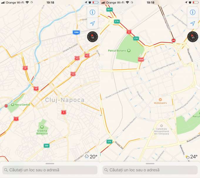 iOS 11 Apple Maps afiseaza Informatii despre Trafic | iDevice.ro