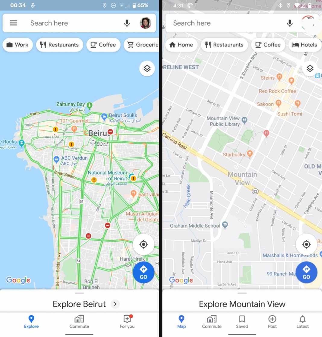 GOOGLE MAPS: SCHIMBAR MARE DE INTERFATA PENTRU TELEFOANE | iDevice.ro