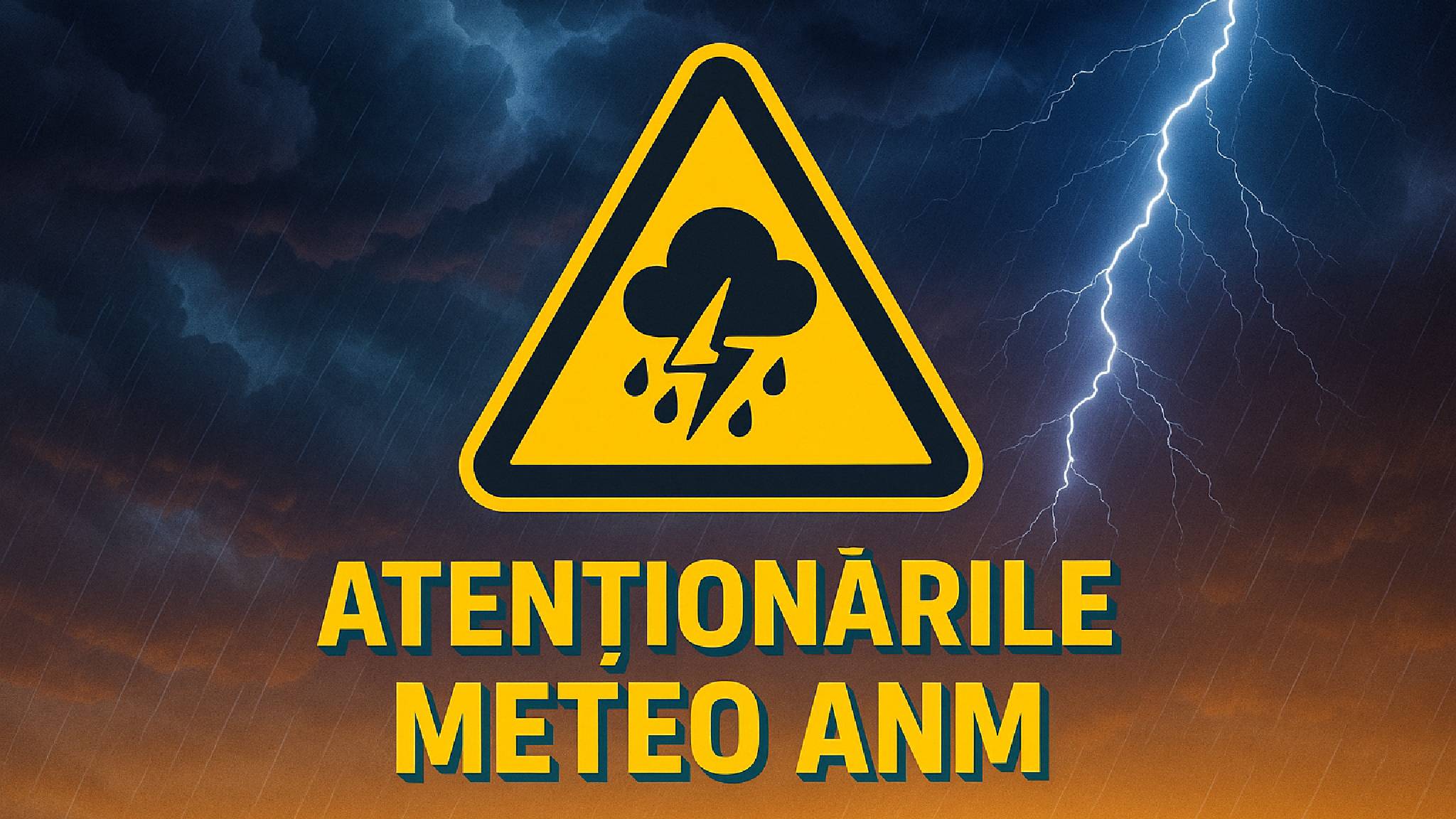 ANM: 3 Informari meteorologice oficiale cu atentionari de vreme severa ...